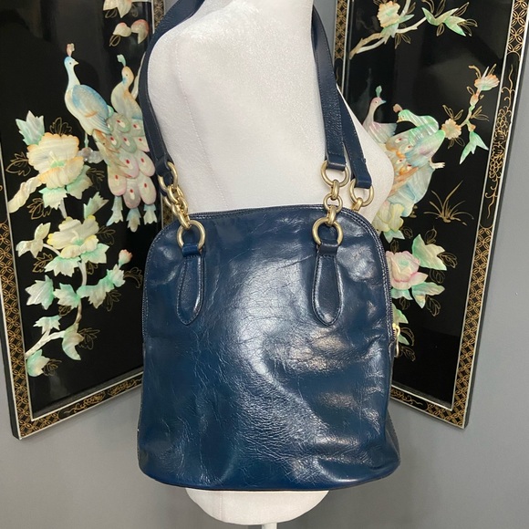 Michael Rome | Bags | Vintage Michael Rome Leather Purse Navy Blue ...